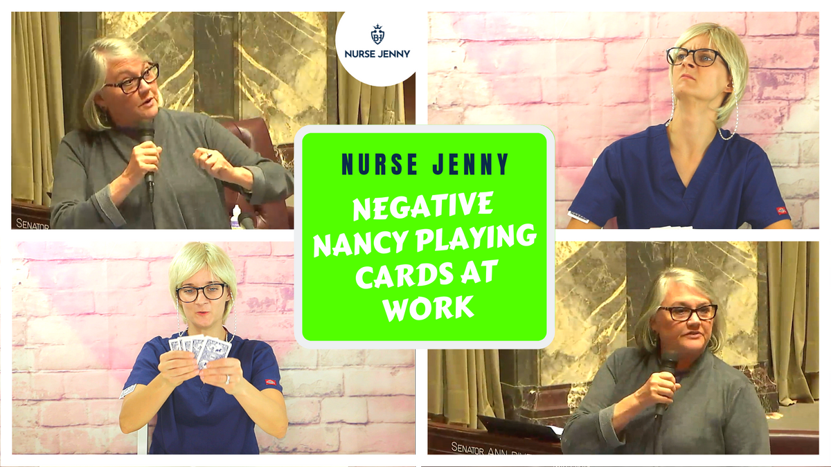 Senator Maureen Walsh Slams Nurses - Negative Nancy Playing Cards At W